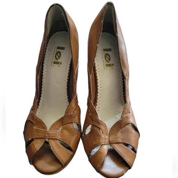 lei | Shoes | Lei Open Toe Wedge High Heels | Poshmark